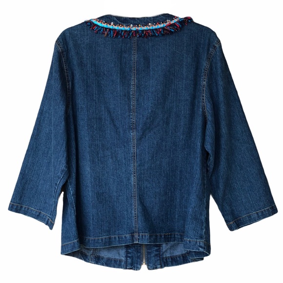 Ruby Rd. | Jackets & Coats | Ruby Rd Size 6w Jacket Embellished Zip Up ...